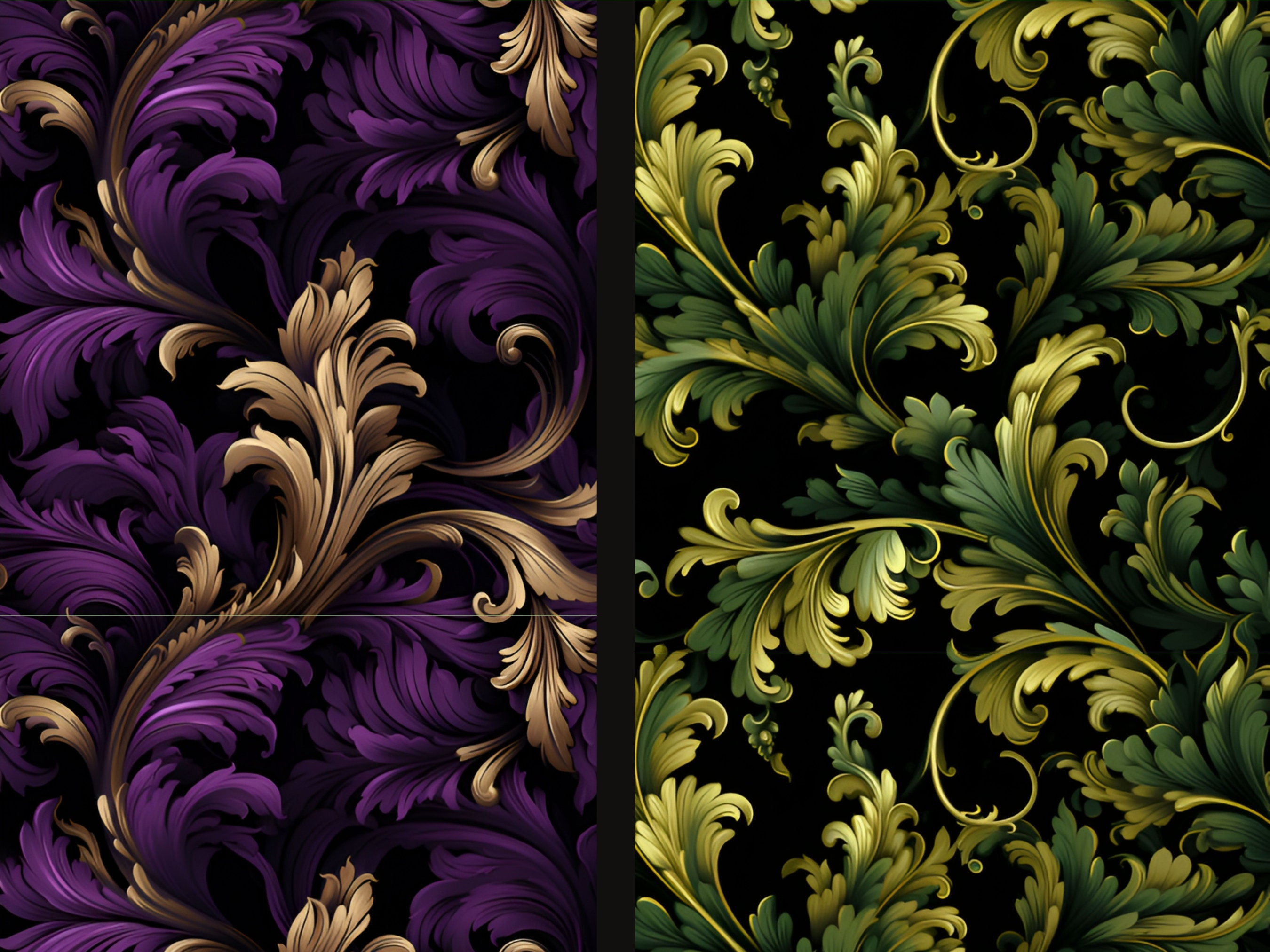 Victorian Gothic Wallpaper, Seamless Pattern, Digital Paper, High ...