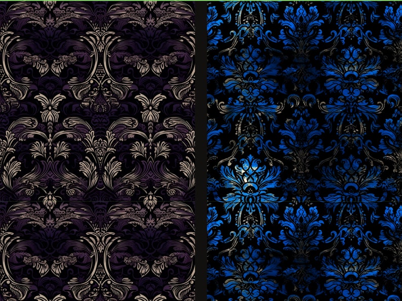 Victorian Gothic Wallpaper, Seamless Gothic Paper, High Resolution ...