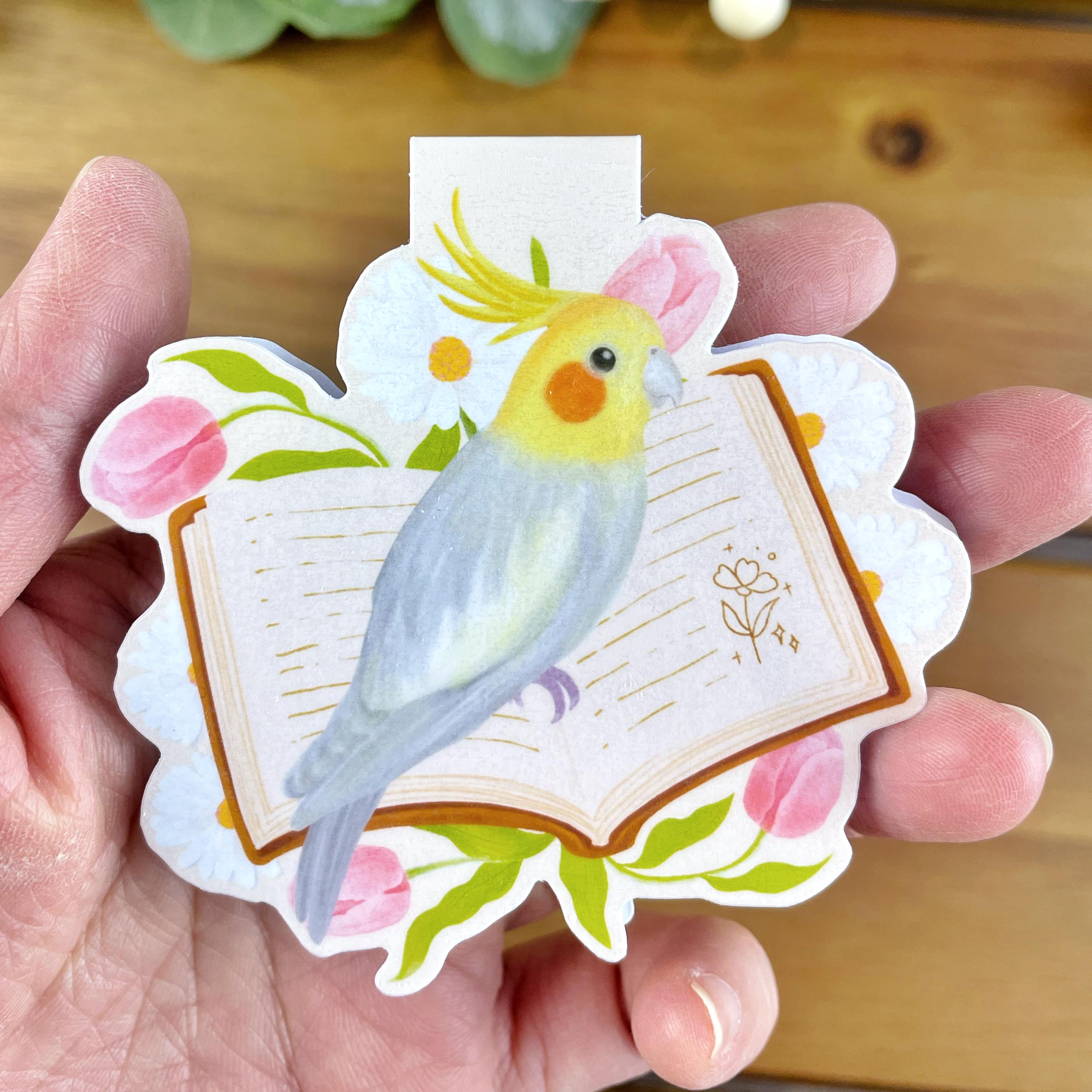 Cockatiel Magnetic Bookmark, Australian Native Bird, Book Lover - Etsy ...