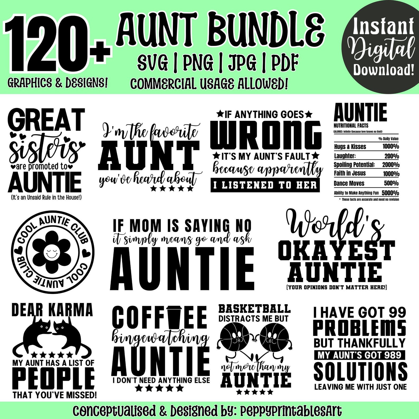 Aunt SVG Bundle, Gift for Aunts Svg, Aunt Mug, Aunt Gift, Aunt T Shirt ...