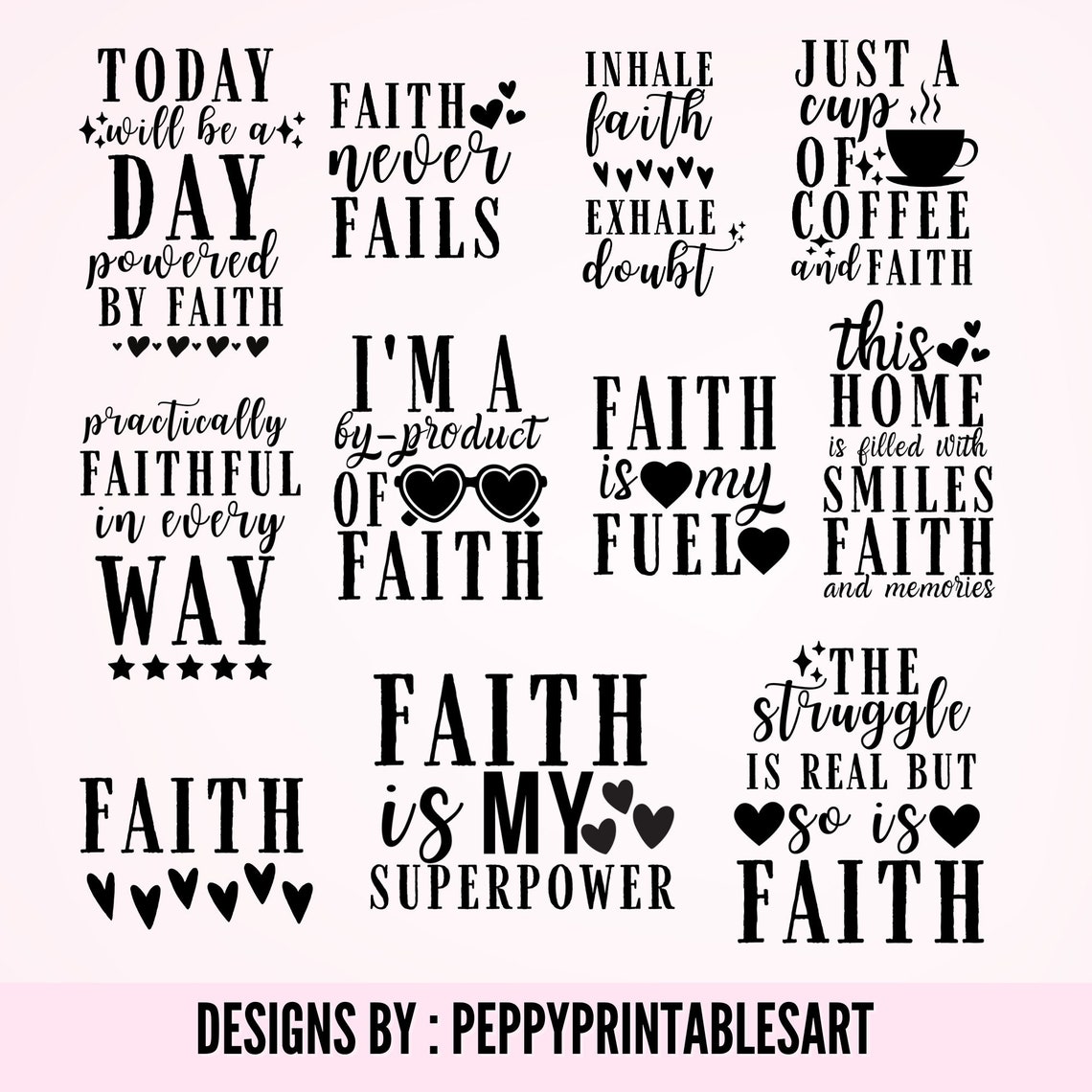 Buy Faith Svg Bundle, Christian Bundle Svg, Religious Svg, Faith SVG ...