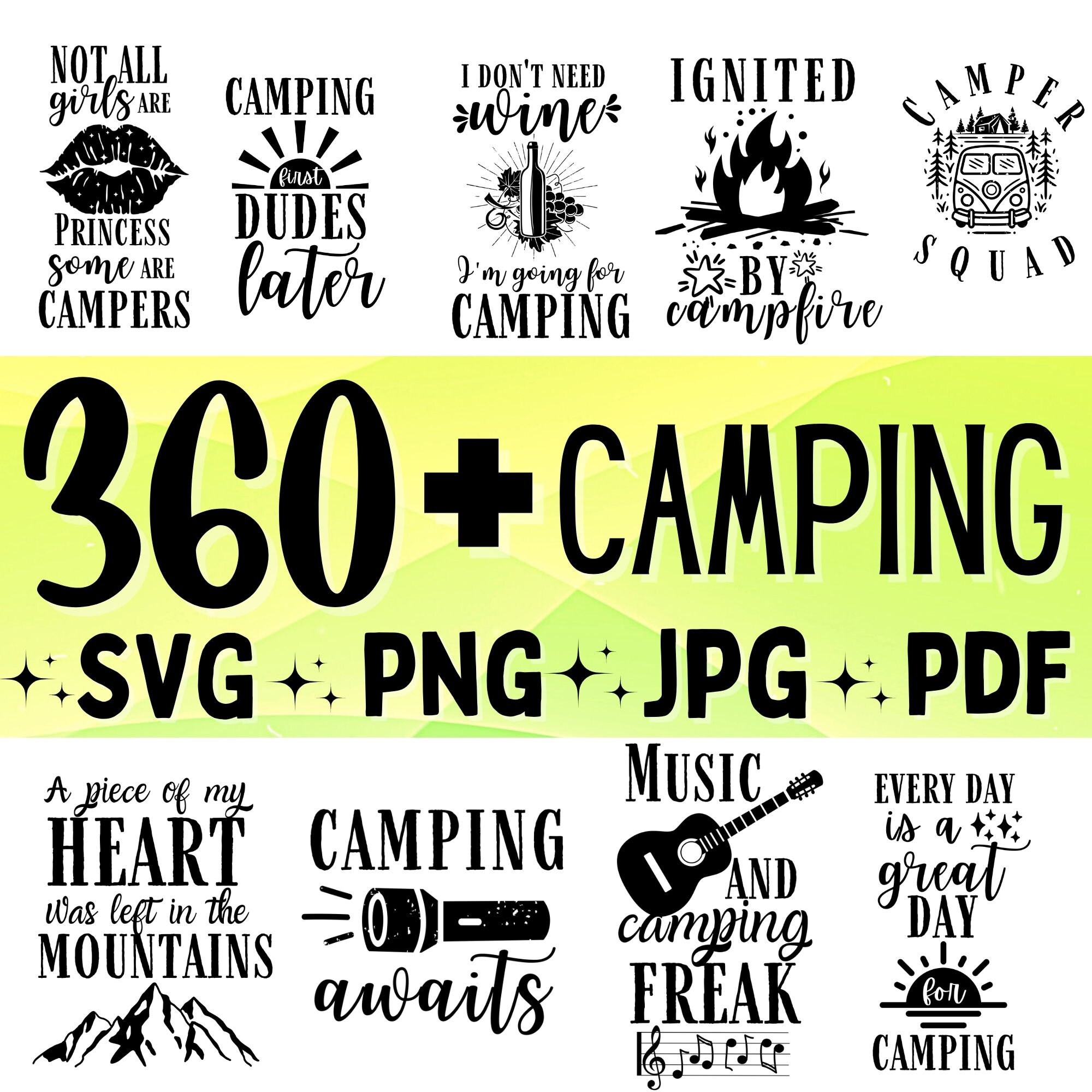 Camping SVG File, Camping SVG Bundle, Camping Mug, Camping Gifts ...