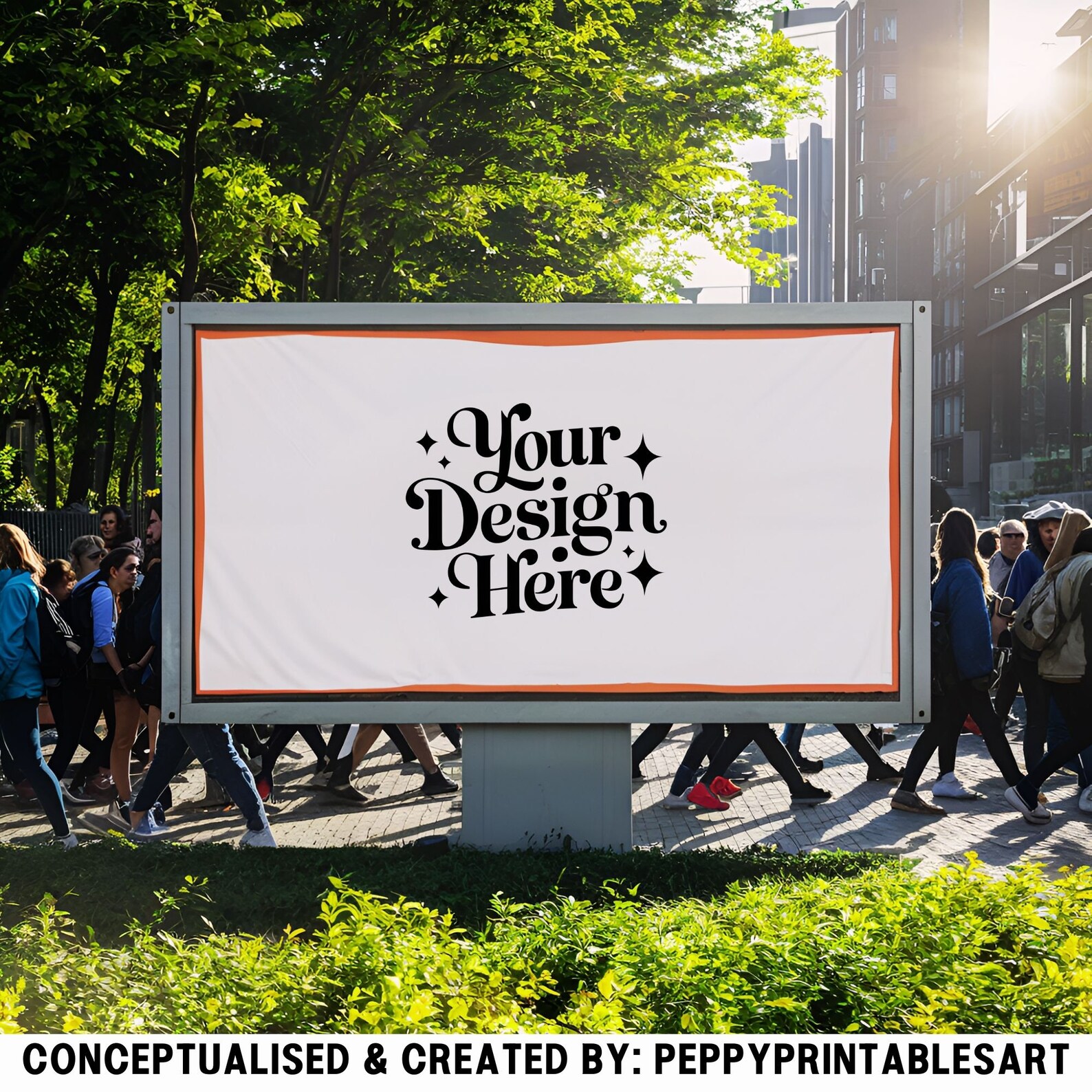 Billboard Mockup Bundle, Hoarding Board, Outdoor Mockup, Display Board ...
