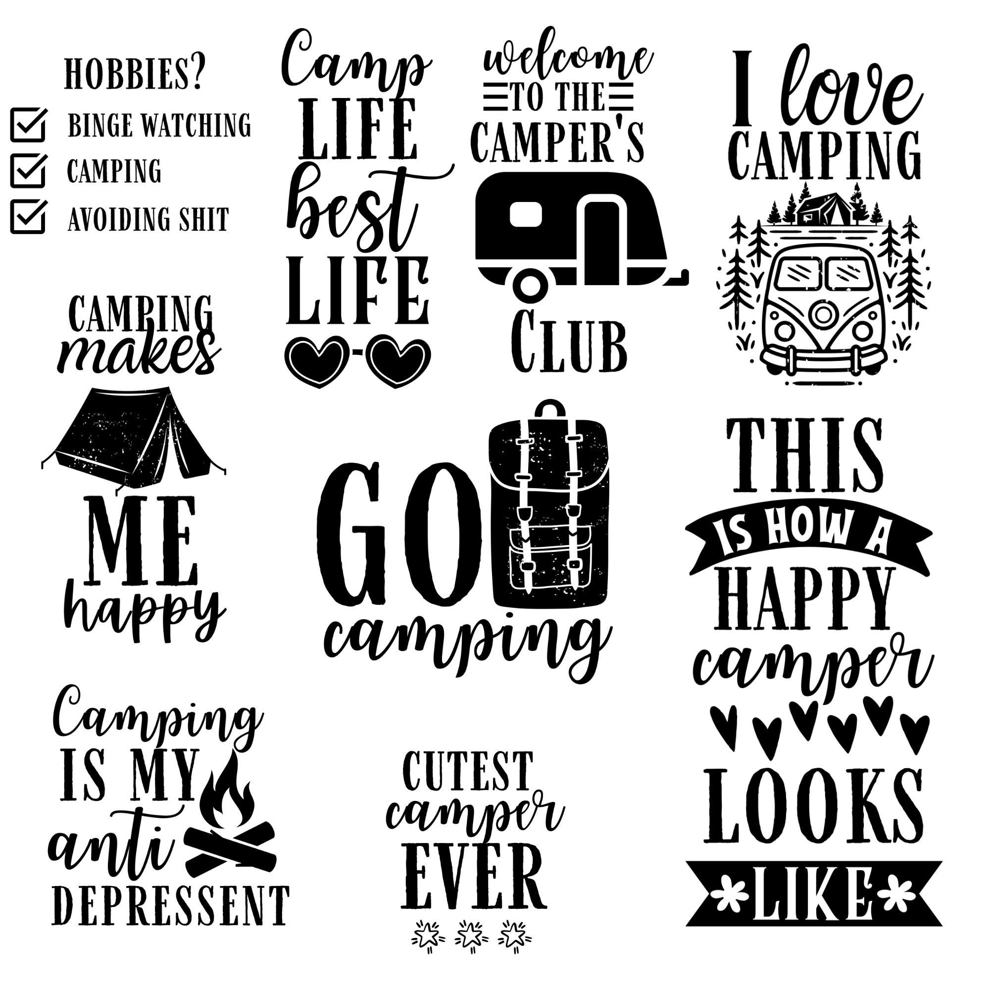 Camping SVG File, Camping SVG Bundle, Camping Mug, Camping Gifts ...