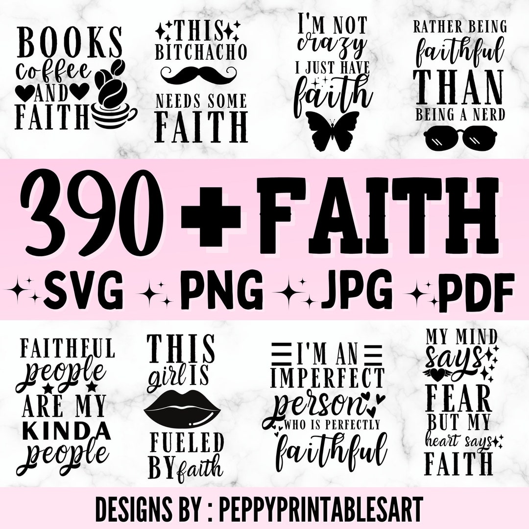 Faith Svg Bundle, Christian Bundle Svg, Religious Svg, Faith SVG Heart ...