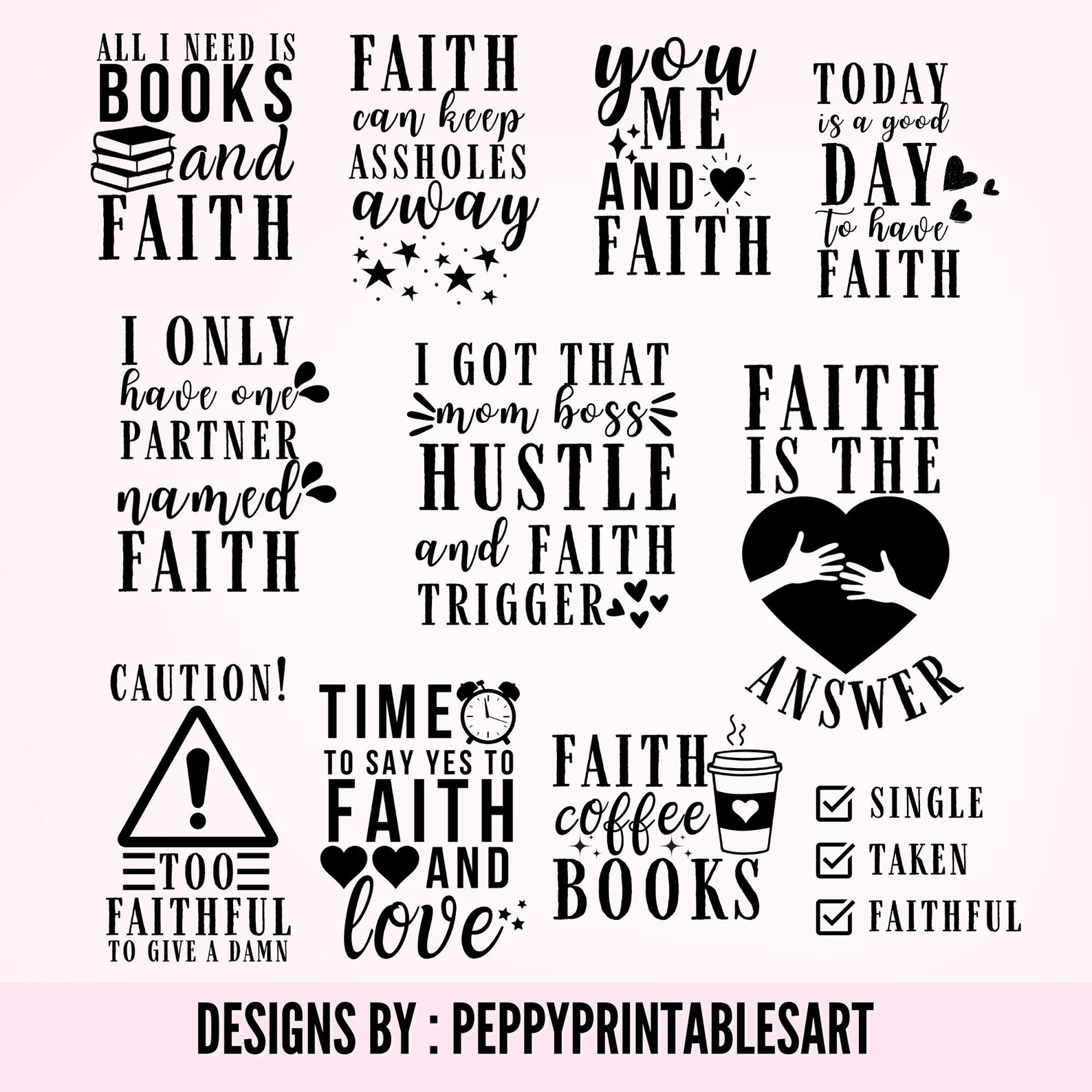Buy Faith Svg Bundle, Christian Bundle Svg, Religious Svg, Faith SVG ...