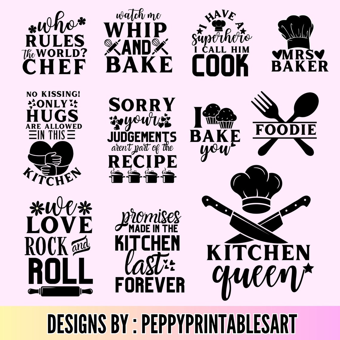 Kitchen SVG Bundle Kitchen Décor Kitchen Sign SVG Funny - Etsy