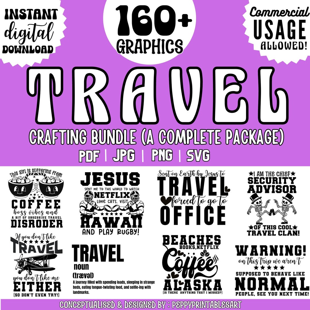 Travel SVG Bundle, Family Trip, Travel Quotes, Travel Gift, Travel Mug ...