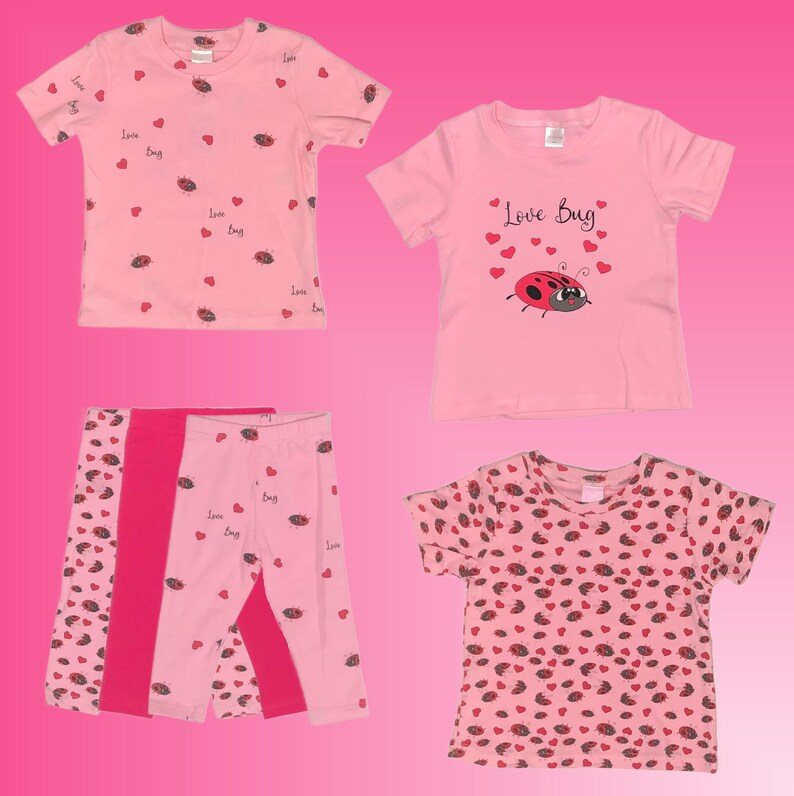 Love Bug Ladybug Baby Girl T-shirt | Cute Ladybug T-shirt and Leggings ...