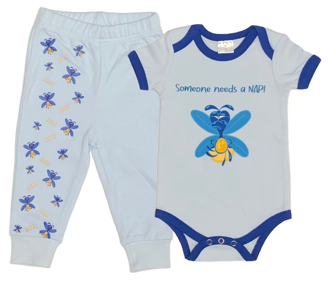 Glow Bug Baby Boy Outfit | "someone Needs a Nap" Onesie & Pants - Etsy