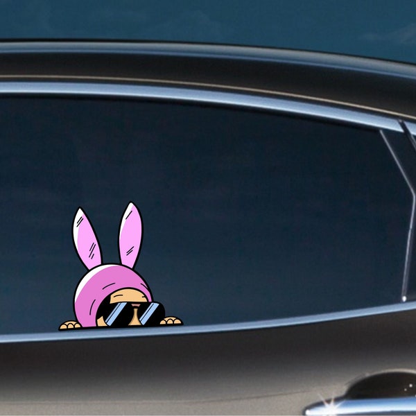 Car Peeking Decal - Etsy