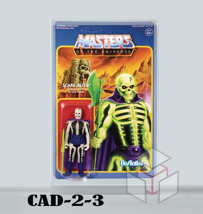 Acrylic Display Case for Reaction Figure Carded MOC - Etsy