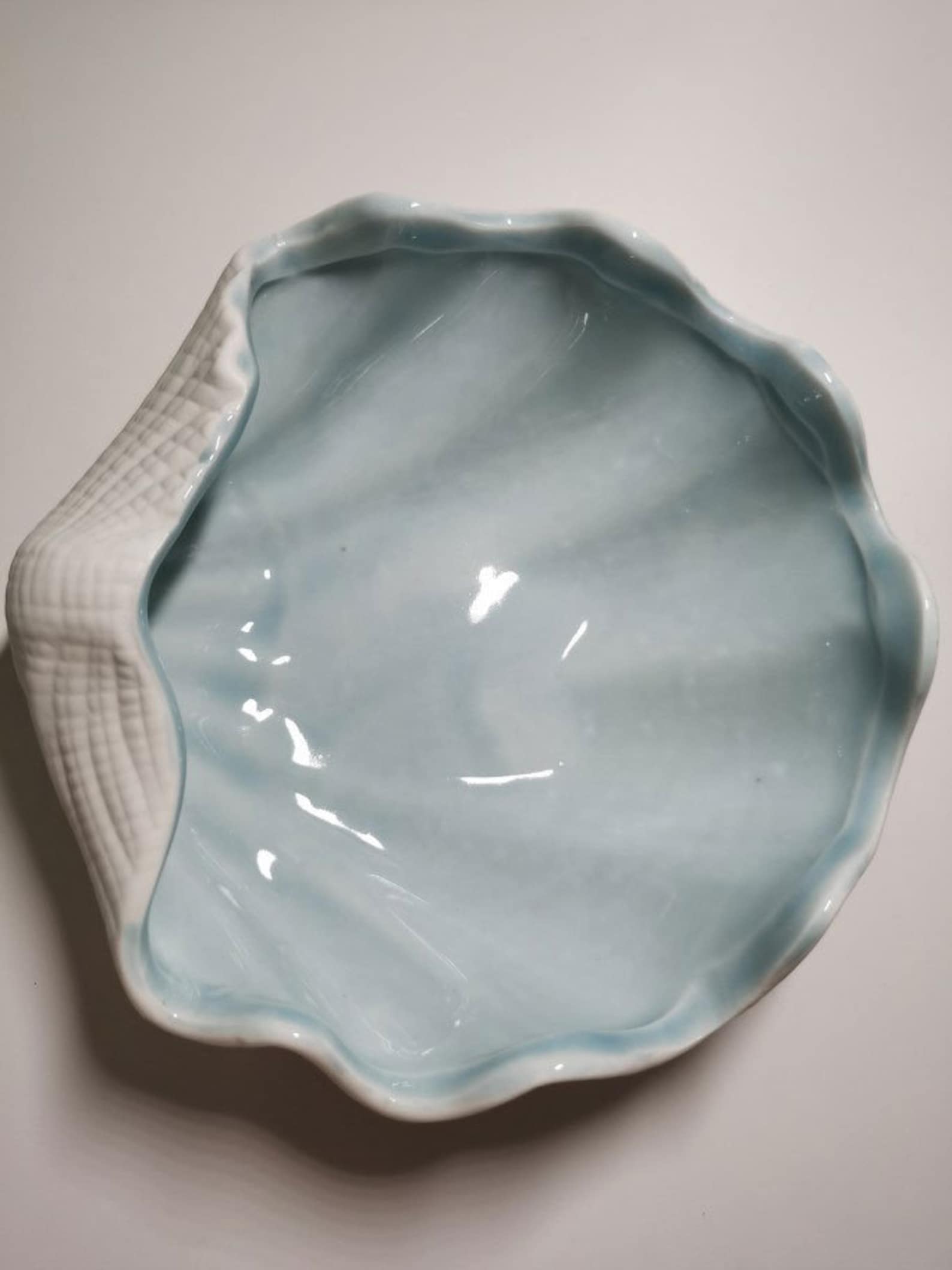 Handmade Jewelry Dish Ceramic Seashell Tray Jewelry Dish Ring Holder ...