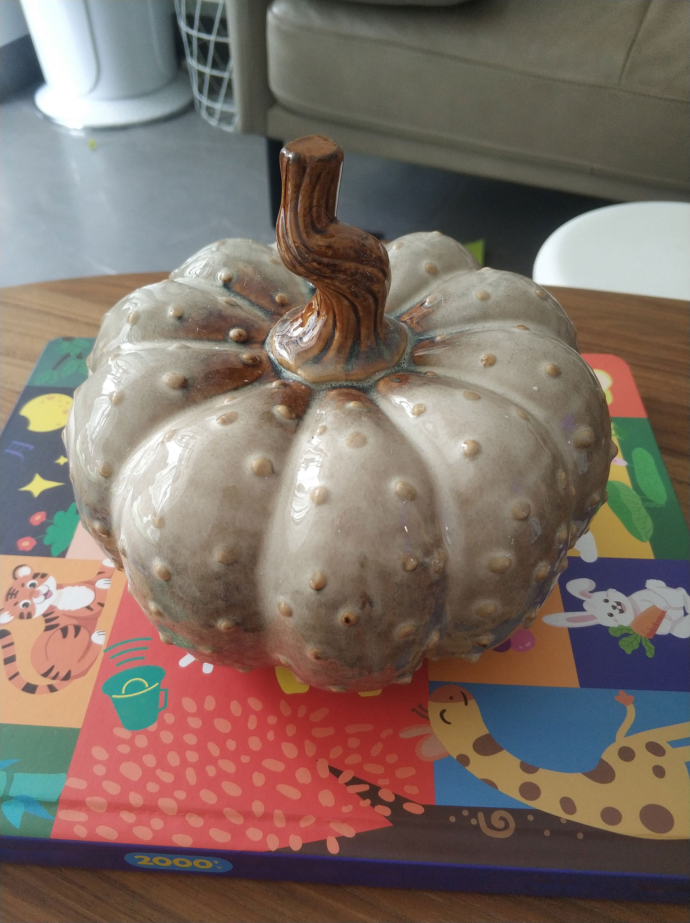 Ceramic Pumpkinceramic Statuehalloween Pumpkinhandmade - Etsy