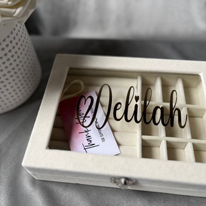 Jewellery Box/storage. Velvet Feel Box. Personalised Jewelry Box ...