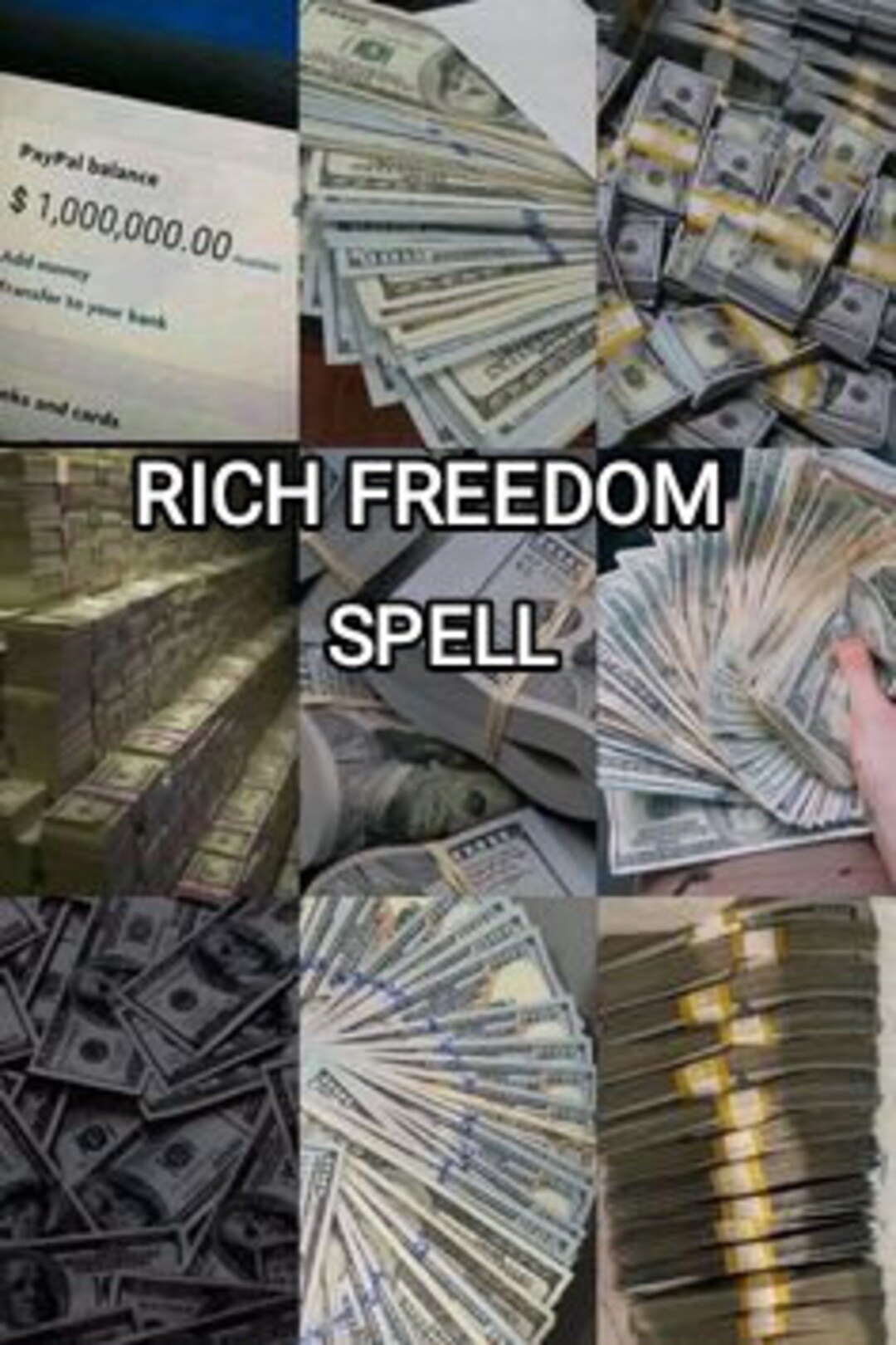 RICH FREEDOM Spell Wealth Abundance Black White Magic Same Day Casting ...