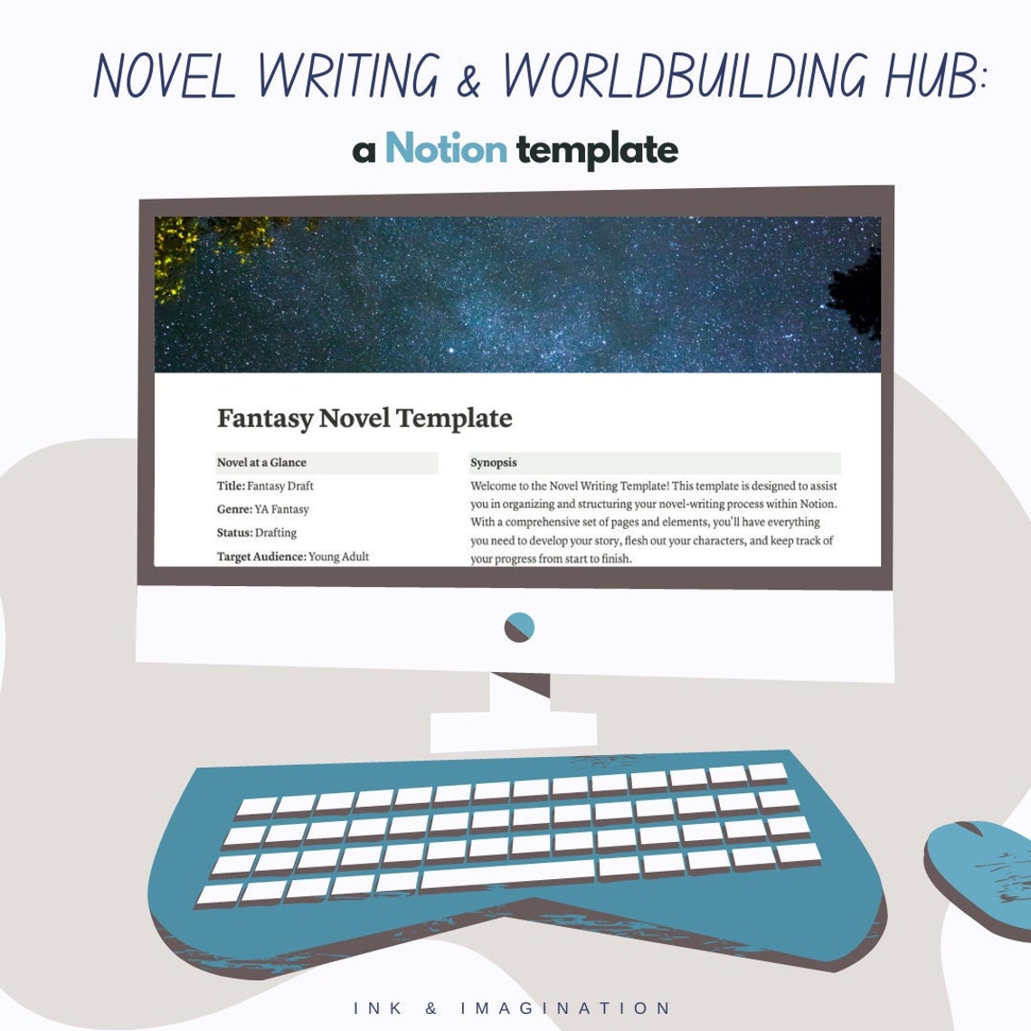 Notion Fantasy Novel Writing & Worldbuilding Template for - Etsy