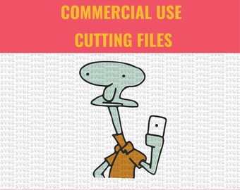 Squidward Svg - Etsy Canada