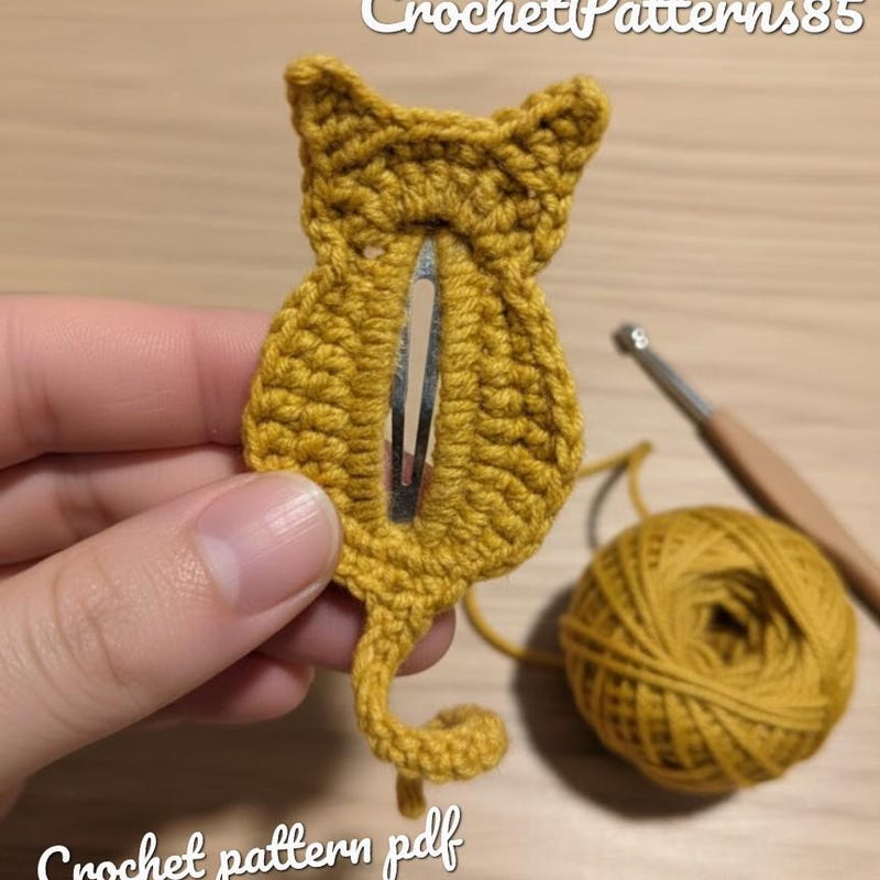 Crochet Cat Pin Pattern - Etsy