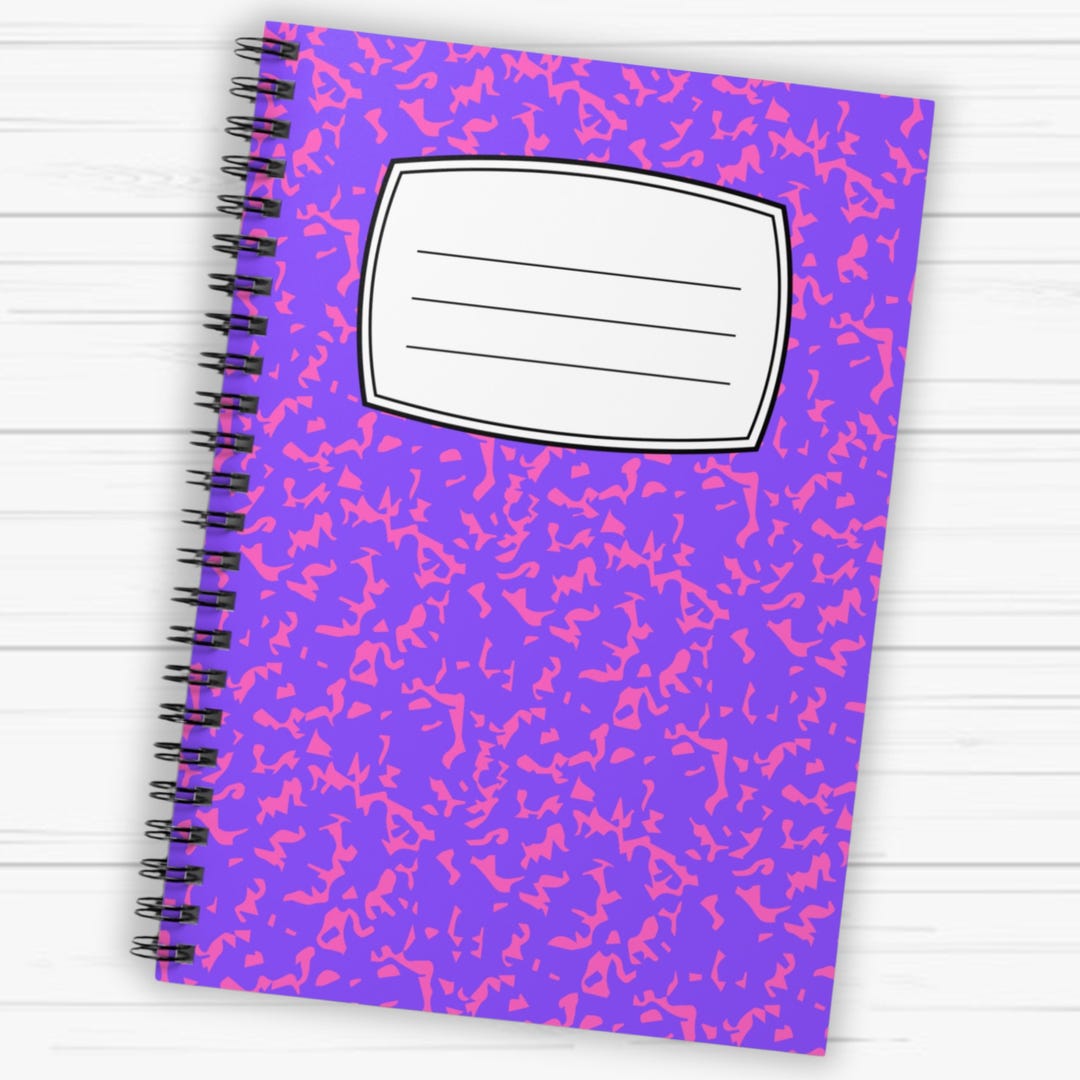 Pink Notebook, Purple Journal, Composition Book, Writing Journal ...