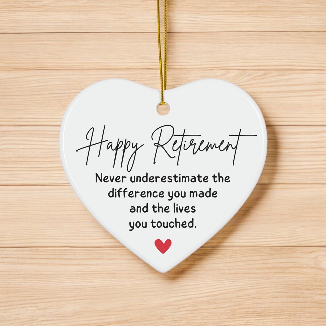 Happy Retirement, Ceramic Heart, Retirement Party, Happy Retirement ...