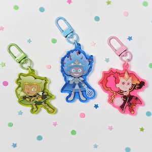 Amphibia Calamity Trio Keychains | Anne, Sasha, & Marcy - Etsy