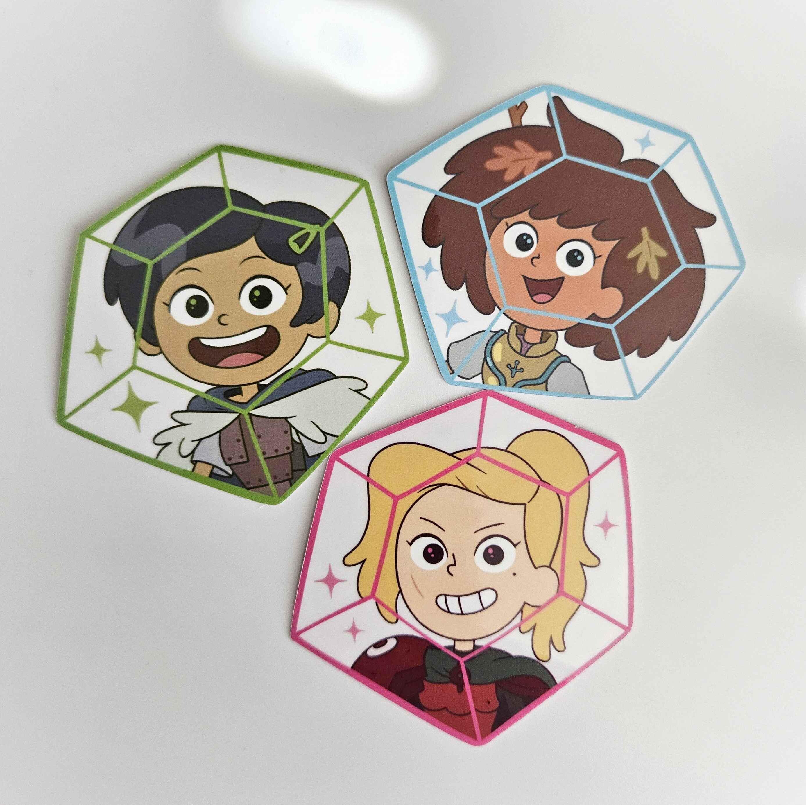 Amphibia Clear Gem Stickers | Anne, Sasha, & Marcy - Etsy