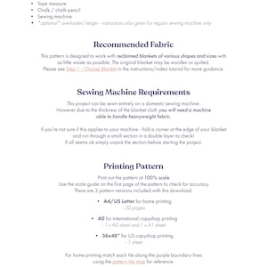 Blanket Coat PATTERN - Digital Pdf + Video Tutorial, Suitable for ...