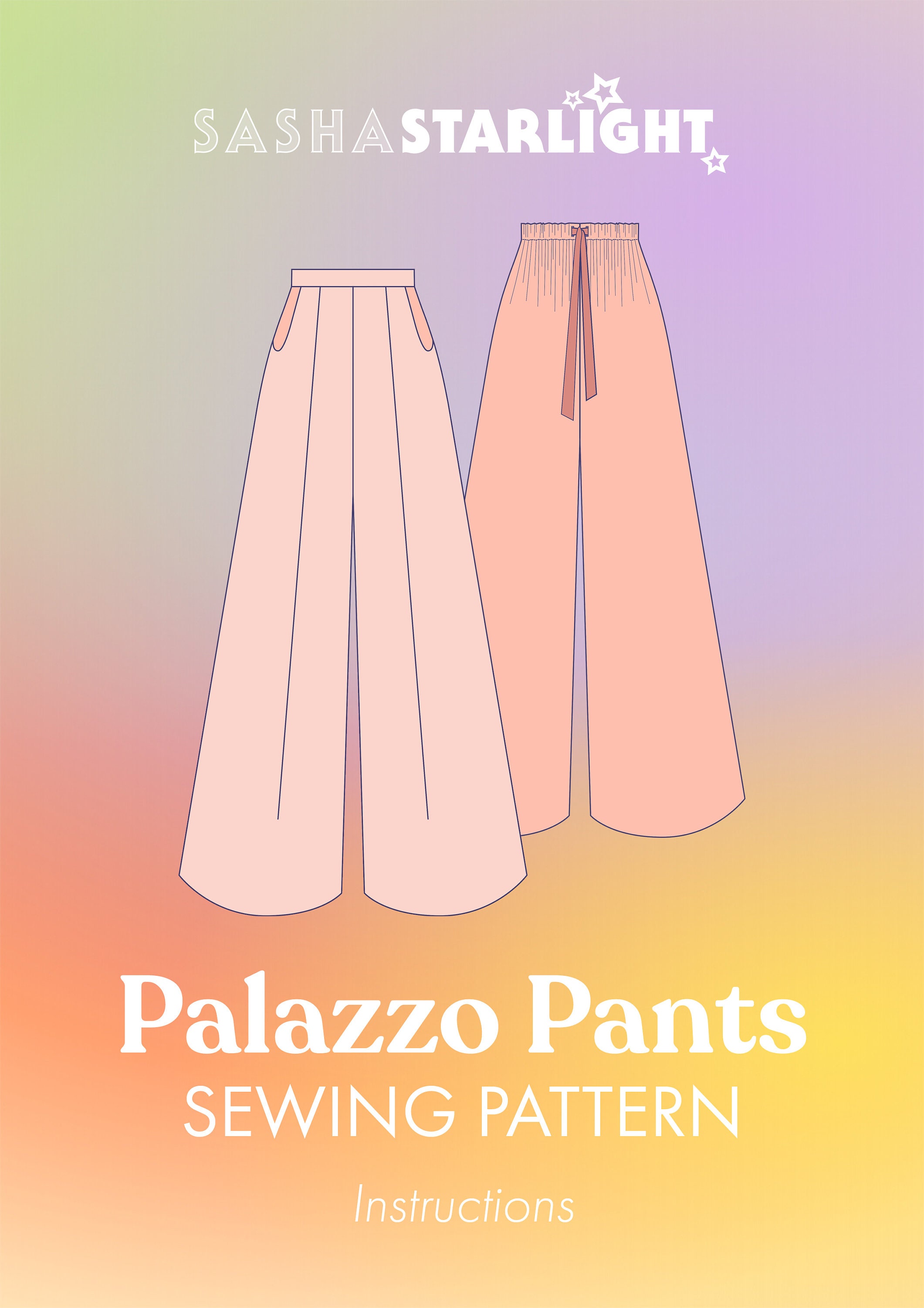 Palazzo Pants PATTERN Digital Pdf Video Tutorial Wide Leg - Etsy Australia