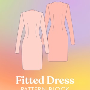 Dress Block PATTERN - 10 Sizes - XXS-4XL - Instant Digital Download PDF ...