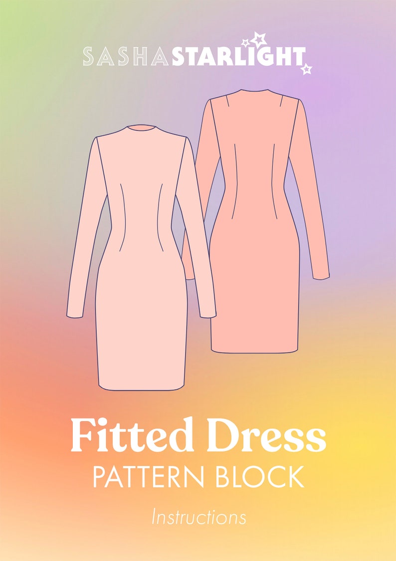 Dress Block PATTERN - 10 Sizes - XXS-4XL - Instant Digital Download PDF ...