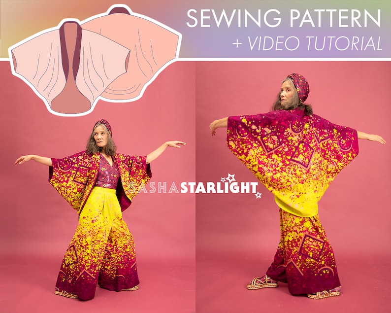 Cocoon Jacket PATTERN Digital Pdf Video Tutorial Draped - Etsy Australia