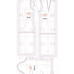 Dress Block PATTERN - 10 Sizes - XXS-4XL - Instant Digital Download PDF ...