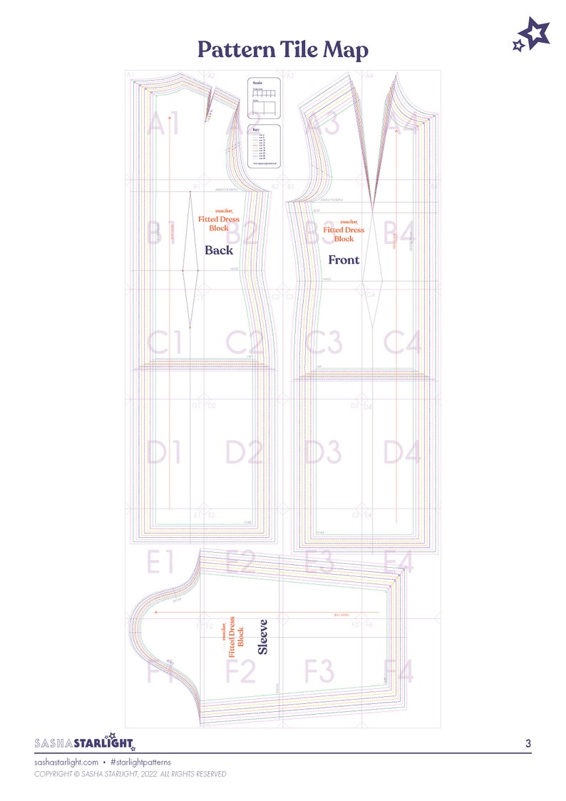 Dress Block PATTERN - 10 Sizes - XXS-4XL - Instant Digital Download PDF ...