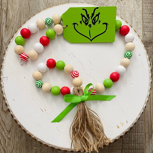 Grinch Garland - Etsy