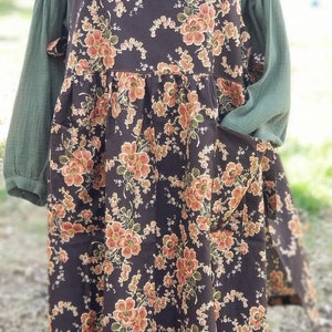 Forager Pinafore PDF Digital Sewing Pattern | Cottagecore Oversized ...