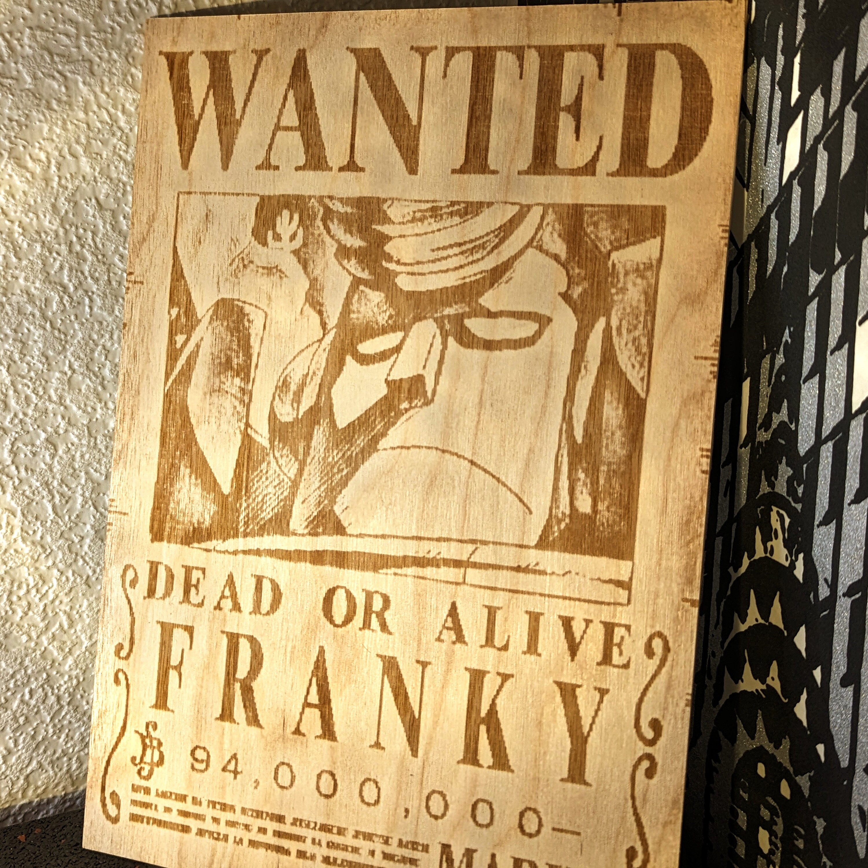One Piece Franky Wanted Poster