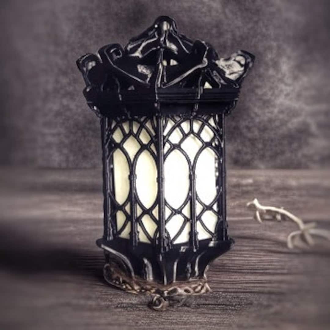 Gothic LANTERN LAMP LED Elegant Mystical Style - Etsy