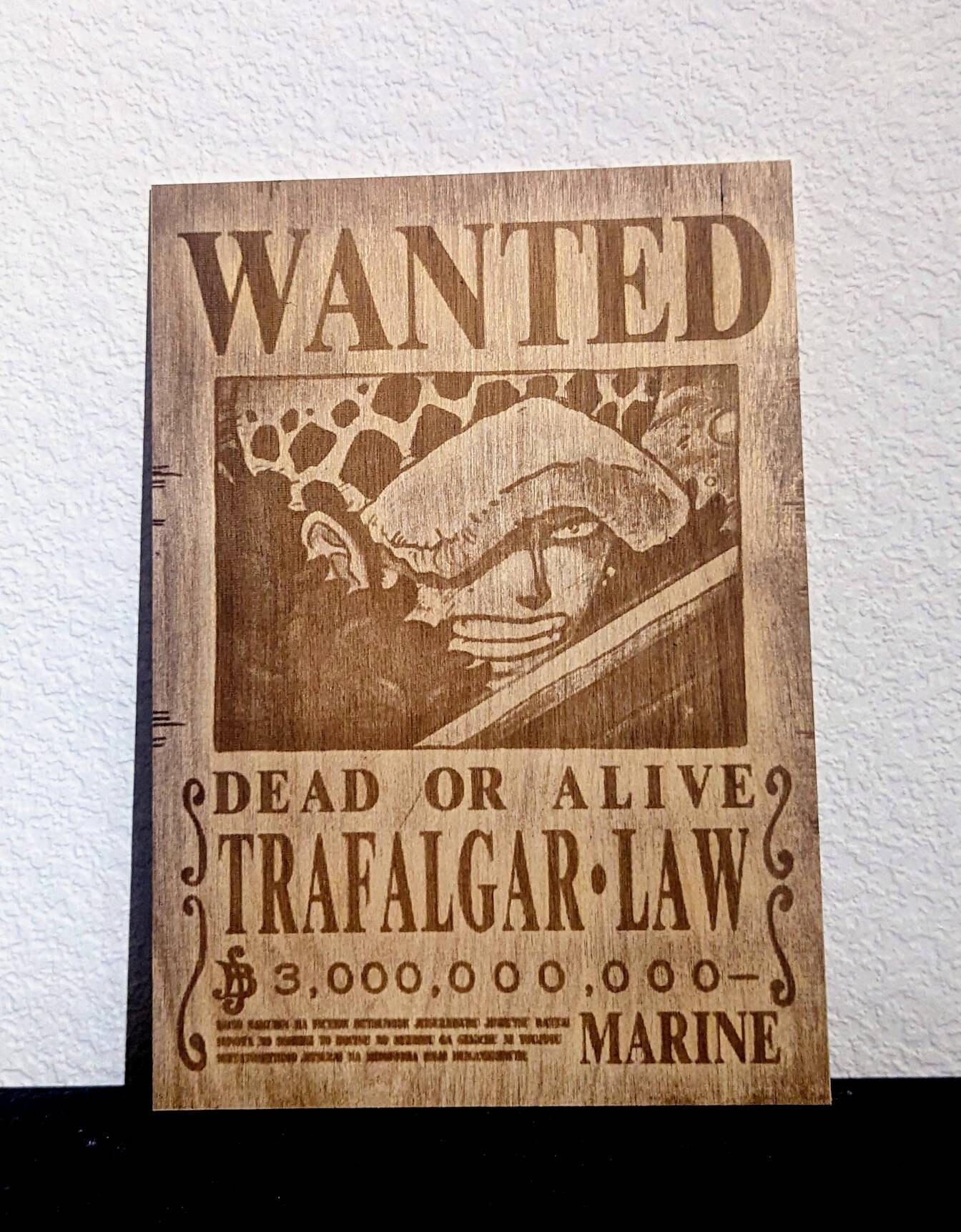 One Piece Wanted Posters Law