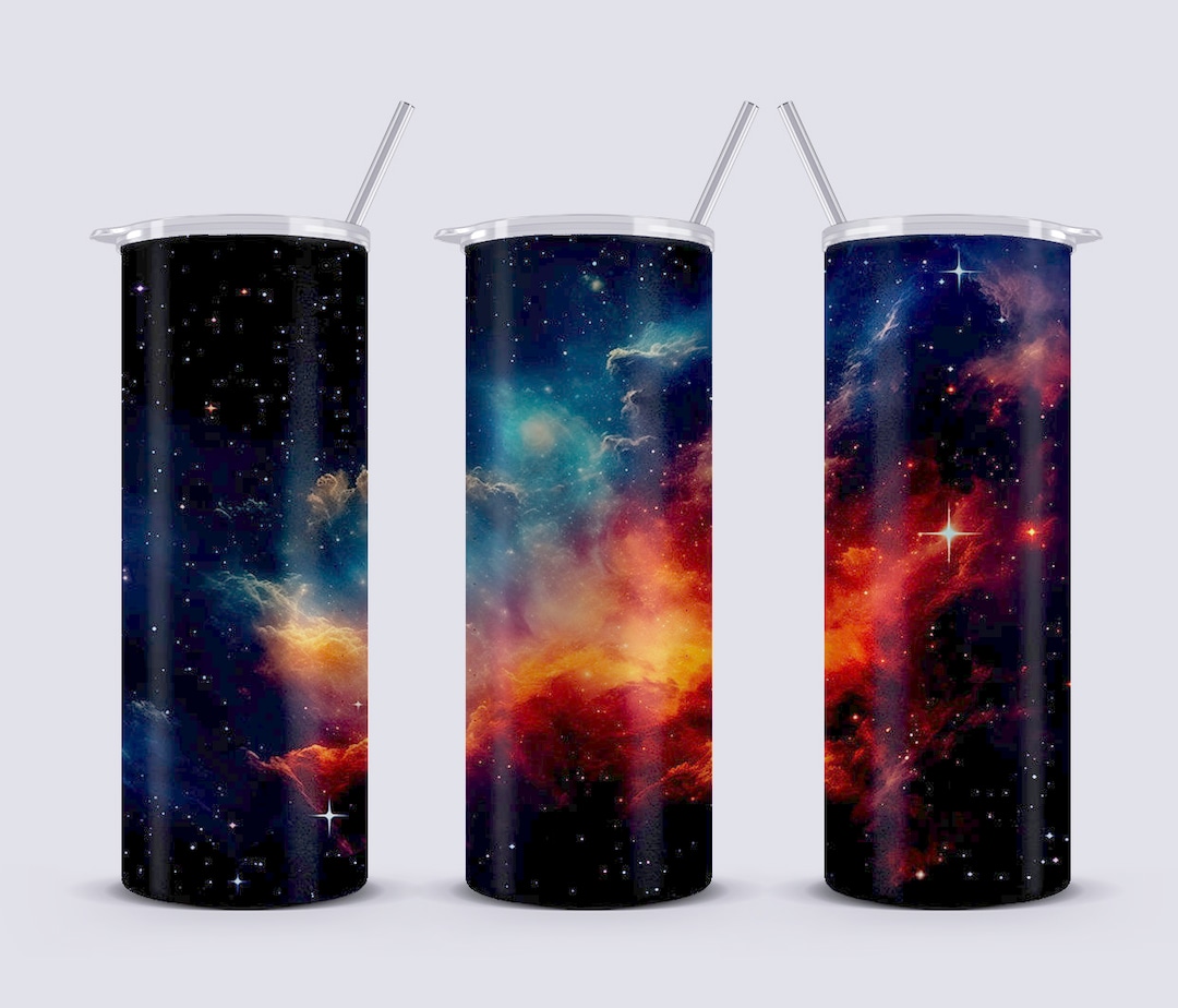 Galaxy Way 20 Oz Skinny Tumbler Sublimation Galaxy Design Template ...