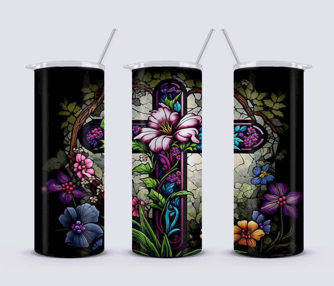 20 Oz Skinny Christian Inspirational Quote Tumbler Wrap, PNG ...