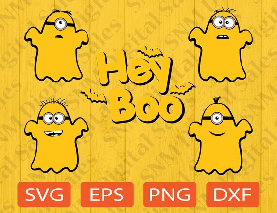 Minions Svg Bundle Minions Halloween Svg Bundle Hey Boo - Etsy