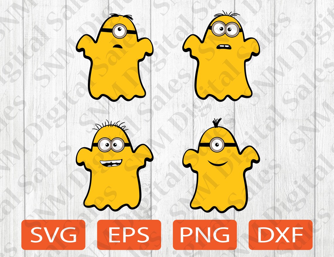 Minions Svg Bundle Minions Halloween Svg Bundle Hey Boo - Etsy