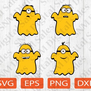Minions Svg Bundle - Minions Halloween Svg Bundle - Hey Boo Svg ...