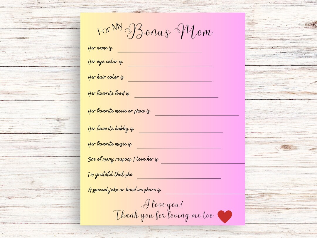 Gift For Bonus Mom Gift For Step Mom Mothers Day Gift Etsy gift-for-bonus-mom-gift-for-step-mom-mothers-day-gift-etsy