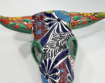 Talavera Pottery Bull - Etsy