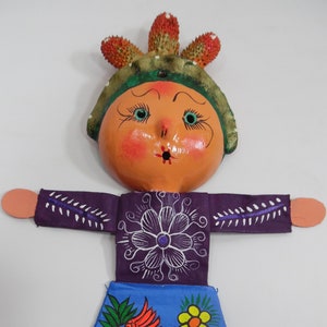 Coconut Shell MASK WITH Canvas BODY Handmade Hand Painted - Etsy