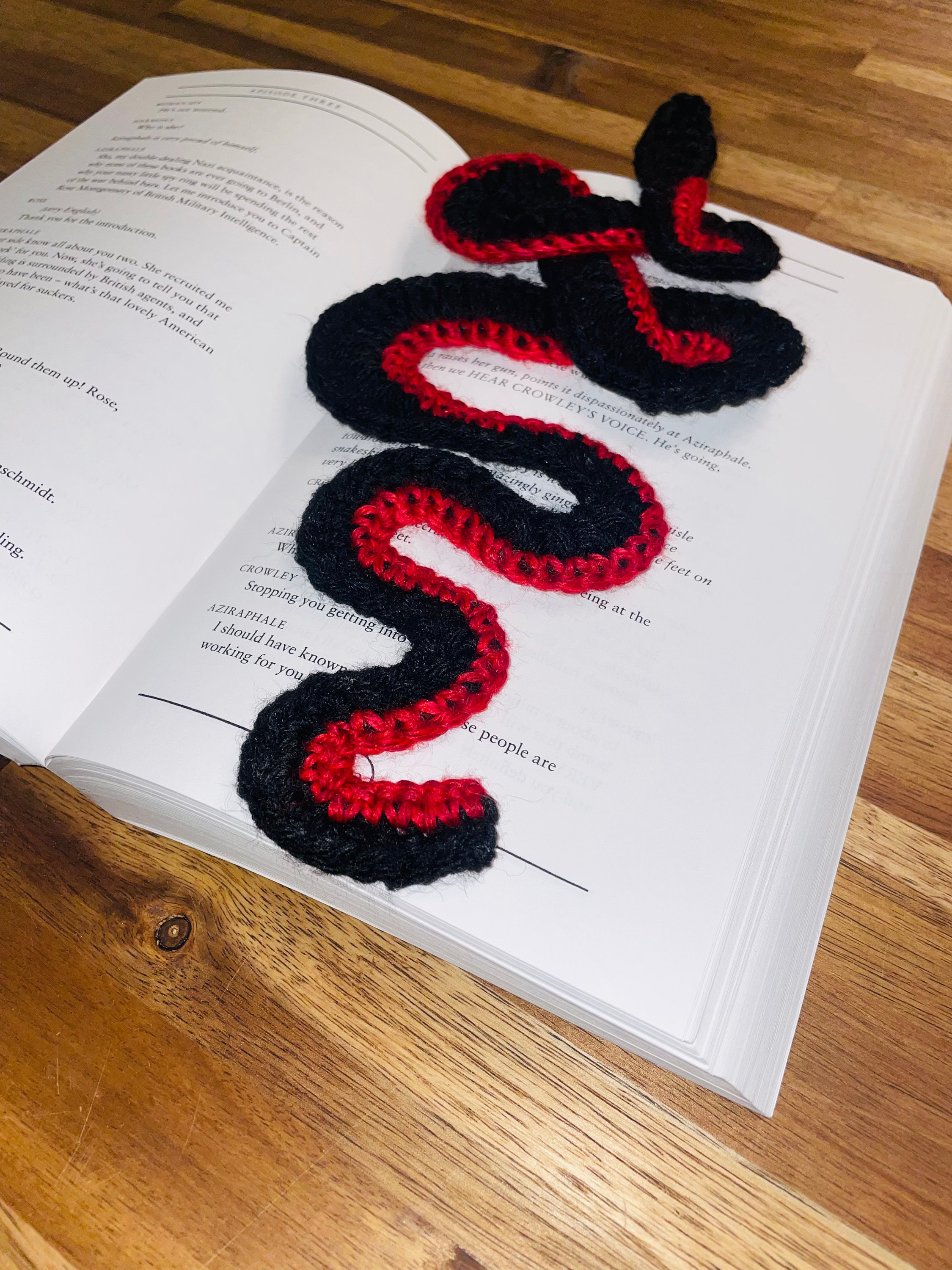 Good Omens Crowley Aziraphale Bookmarks - Etsy