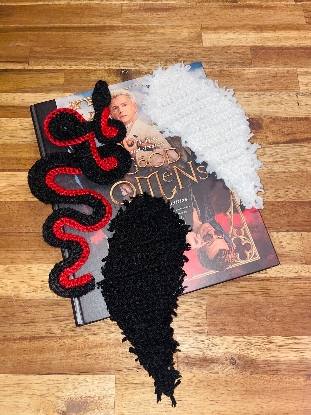 Good Omens Crowley Aziraphale Bookmarks - Etsy