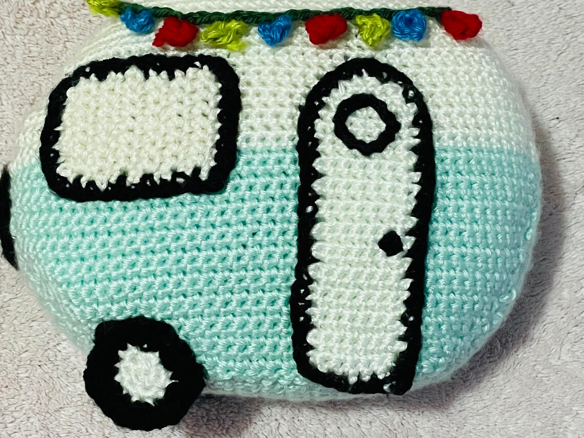 Crochet Vintage Camper Pillow Pattern - Etsy